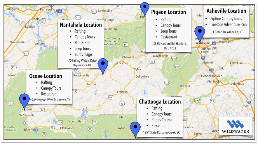 Rafting | Canopy Tour | Ziplines | Ocoee | Pigeon | Chattooga ...