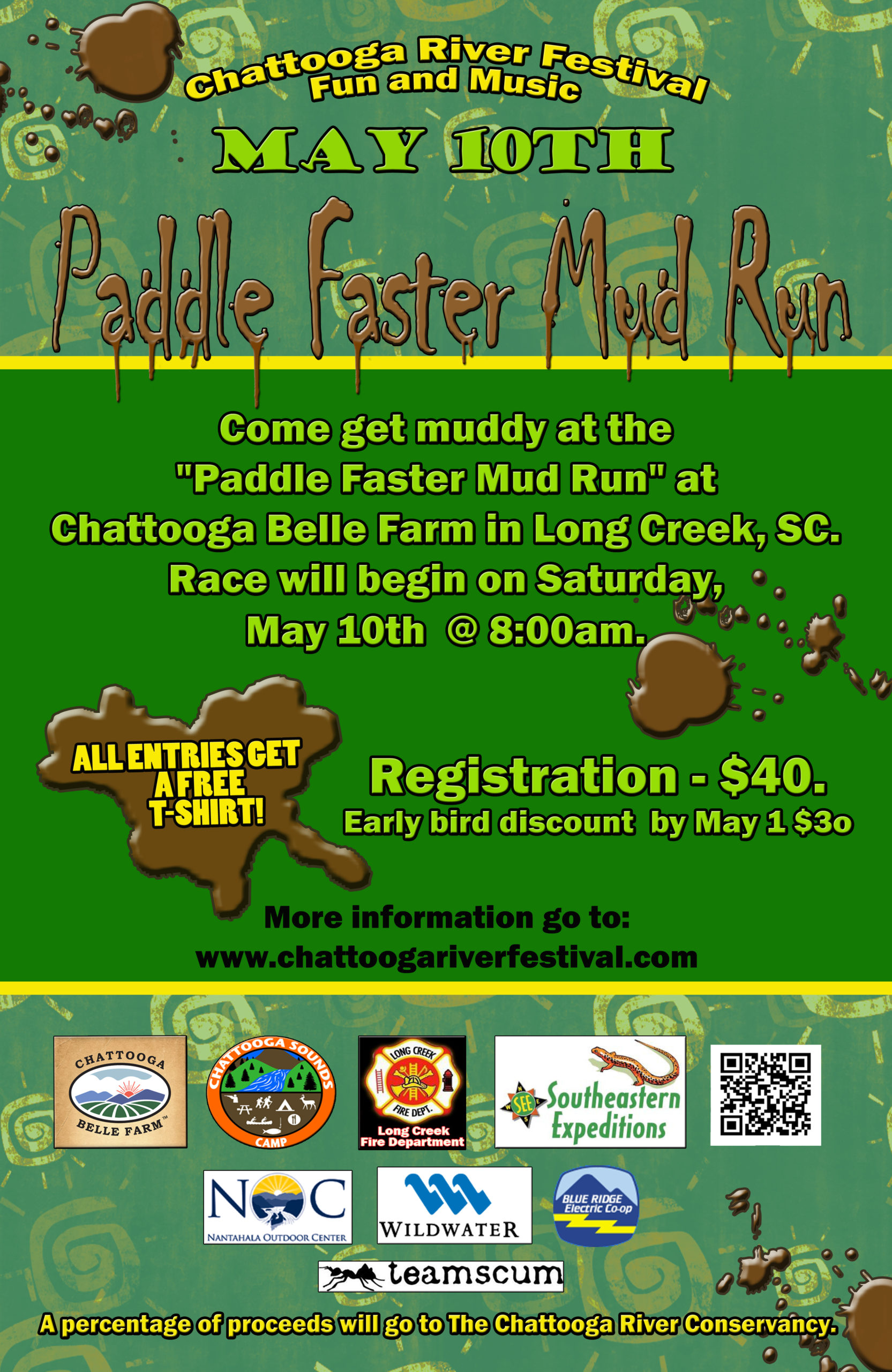 Paddle Faster Mud Run - Wildwater Rafting & Zipline Canopy Tours